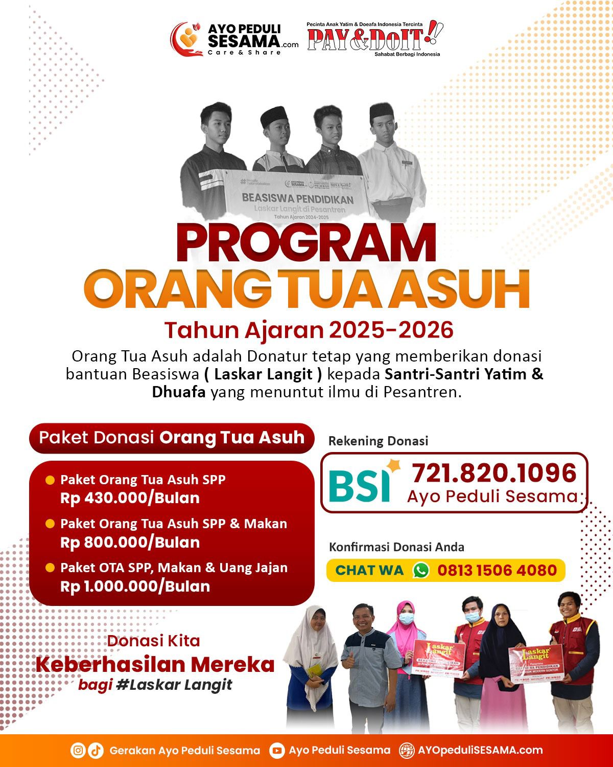 Pendaftaran Orang Tua Asuh Laskar Langit Primago Tahun 2025 Batch Kedua ...
